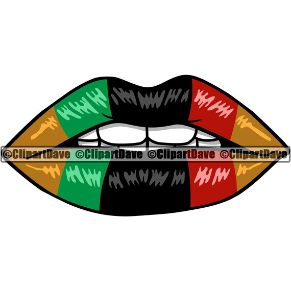 Art And Collectibles Africa Lips Svg Black Women Svg Black History Svg