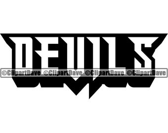 Devils Team Logo Svg | Etsy