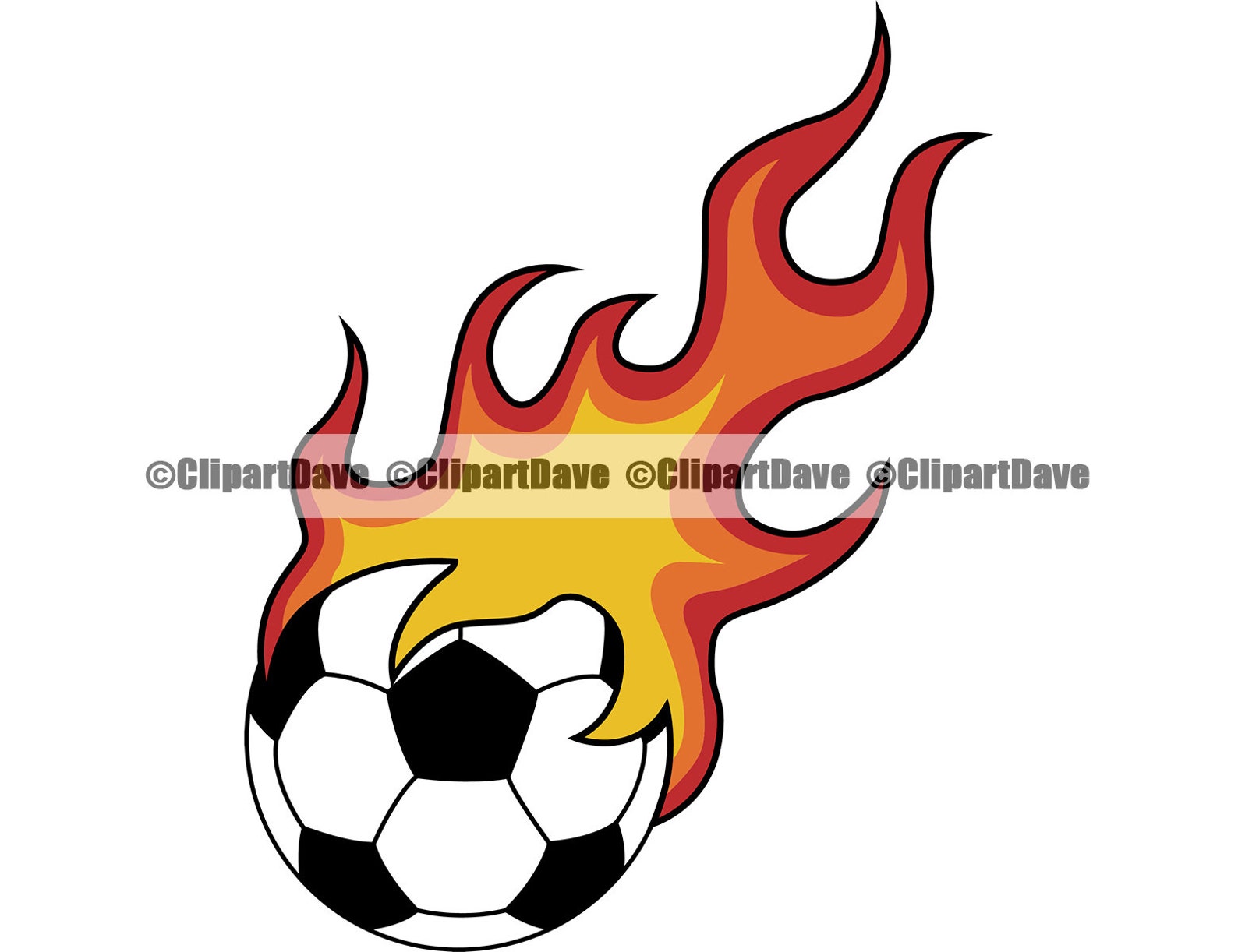 Soccer Ball Fire Flames SVG Design Logo Athlete Ball Player | Etsy