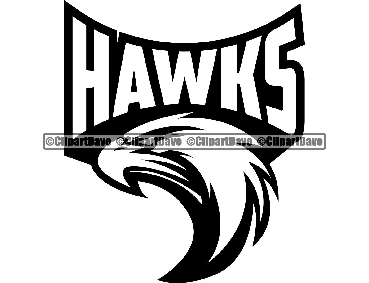 Hawks SVG Design Logo Sport Team Mascot Game Fantasy League | Etsy