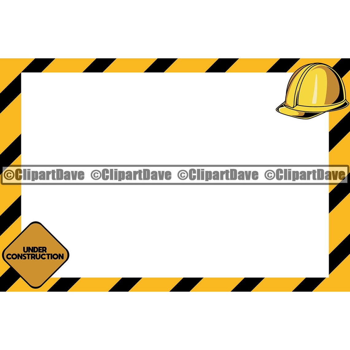 Construction Work Background Border Frame SVG Design Carpenter | Etsy