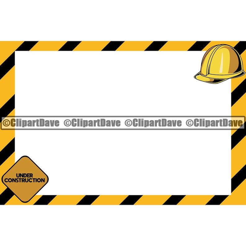 Construction Work Background Border Frame SVG Design Carpenter | Etsy