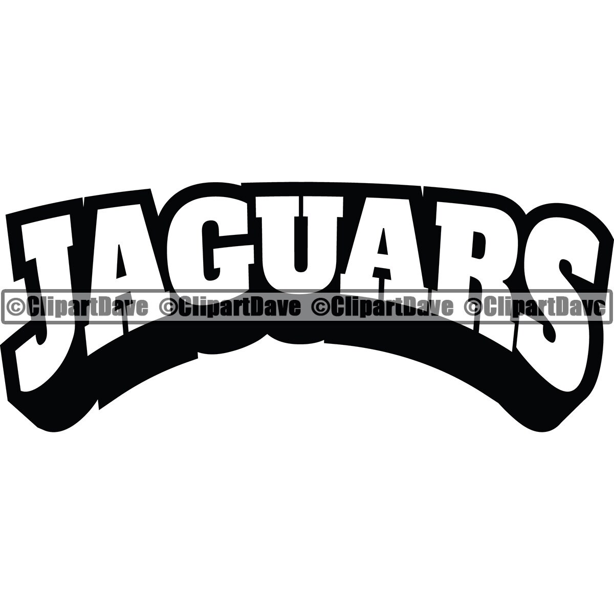 Jaguars Text Lettering SVG Design Logo Sport Team Mascot Game | Etsy