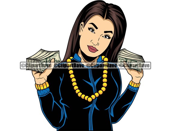 Drawing & Illustration Art & Collectibles Female Hand Holding Money ...