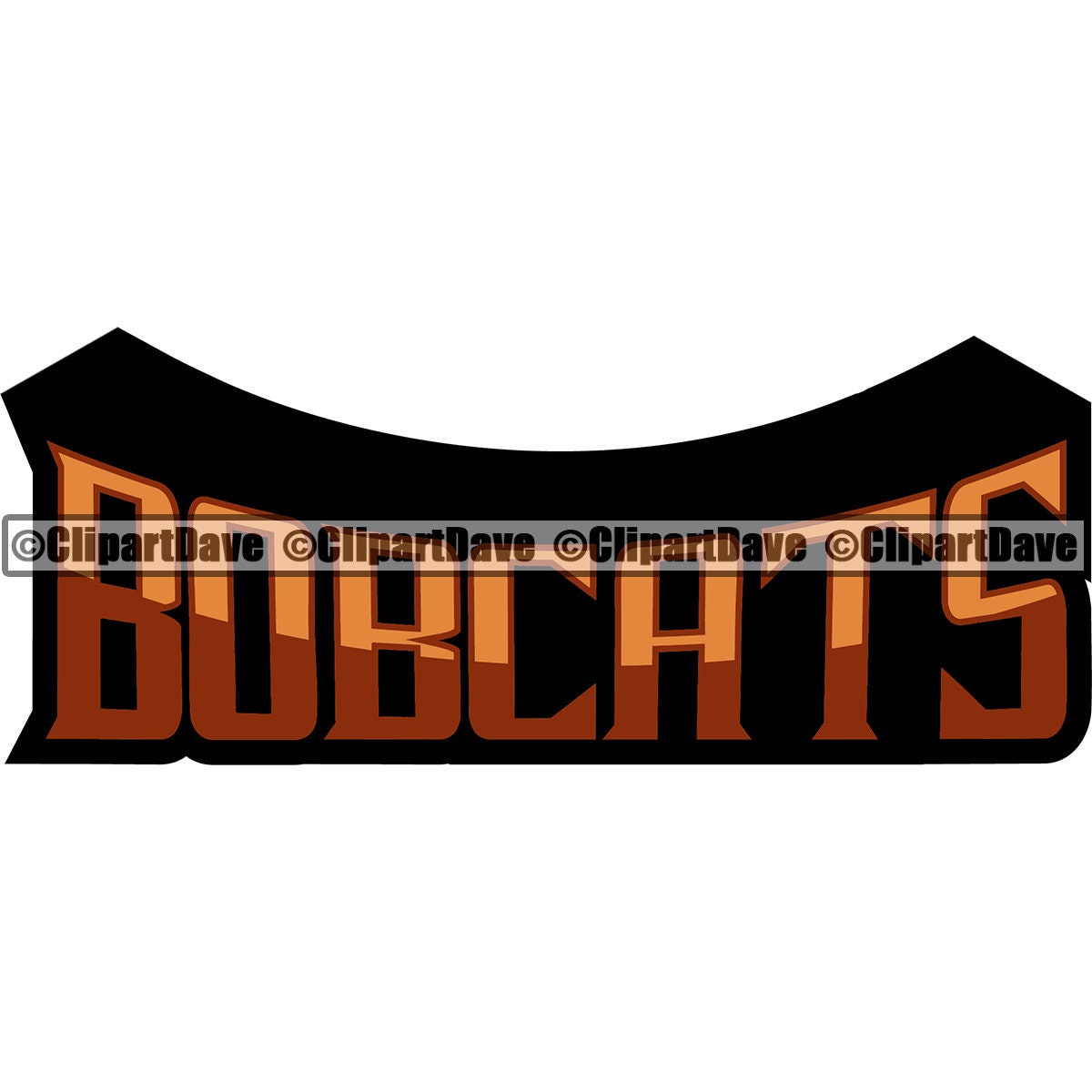 Bobcats Text Lettering SVG Design Logo Sport Team Mascot Game | Etsy