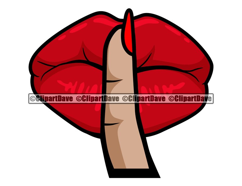 Sexy Lips Shh Finger Fingernail Svg Design Mouth Drip Hand Etsy