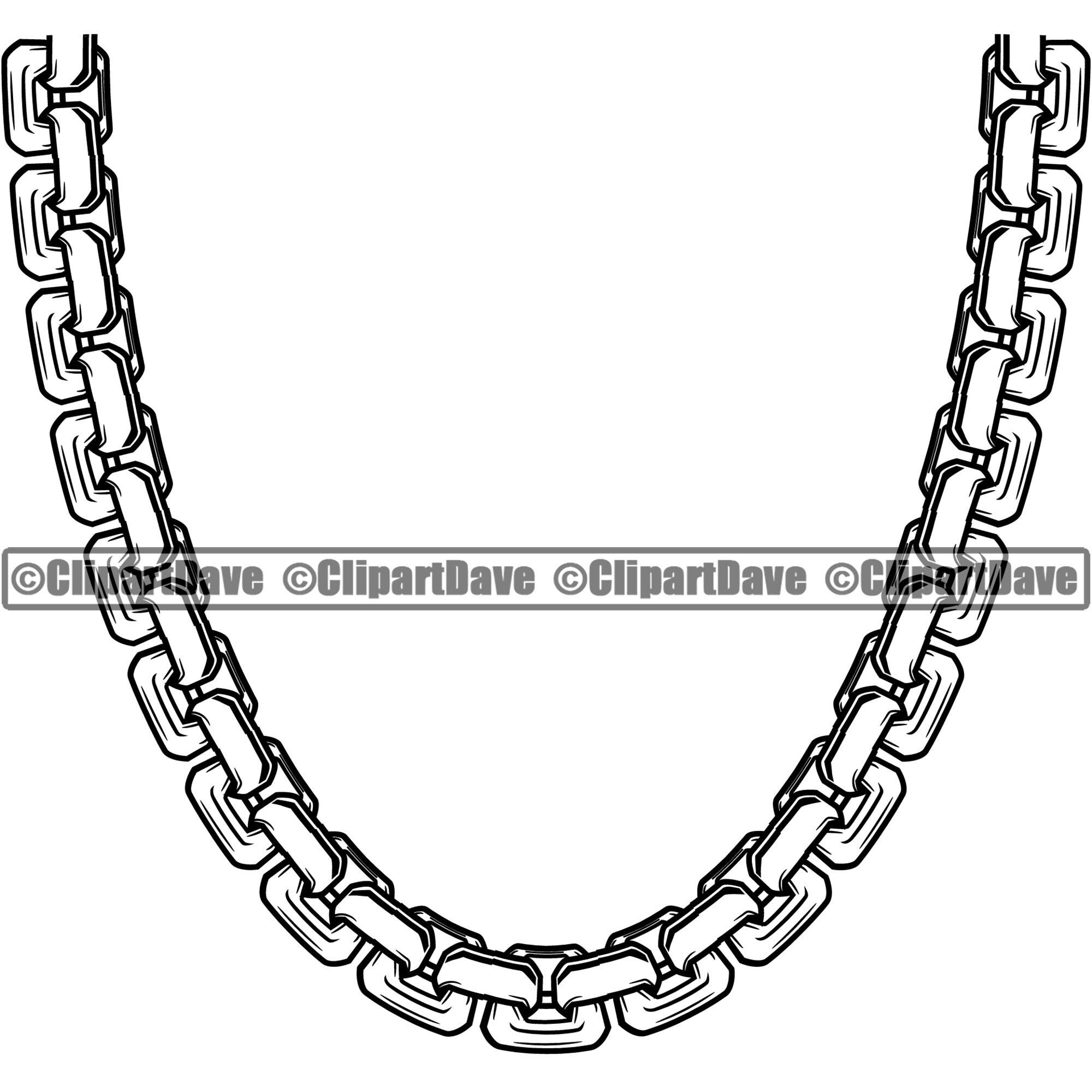 Gold Chain Link Necklace SVG Design Expensive Jewelry Rich | Etsy