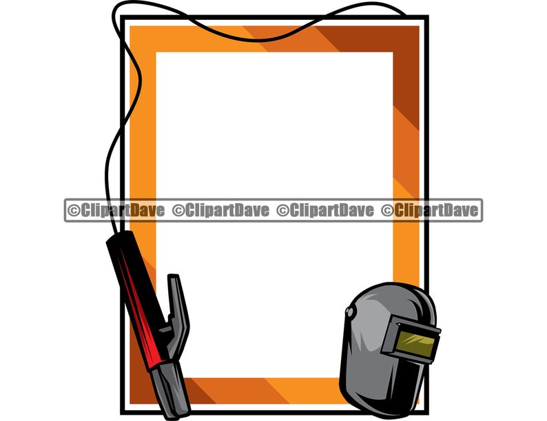 Welder Background Frame Border Logo SVG Design Welding Weld | Etsy India