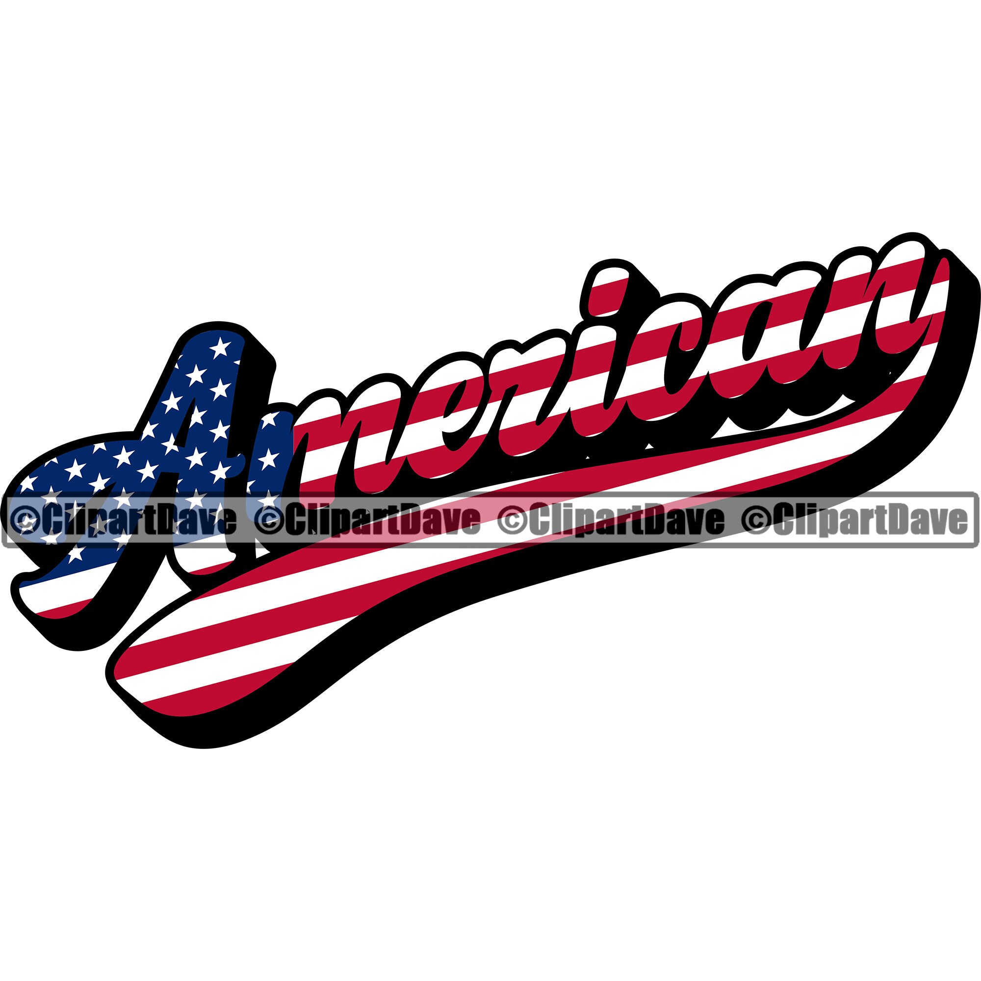 American USA United States America Flag Cursive Text Sign | Etsy