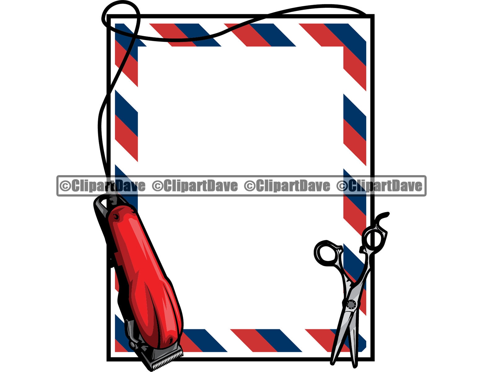 Barbershop Sign Background Border Frame Design Logo | Etsy