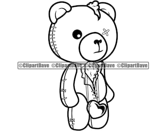 Broken Teddy Bear Drawing