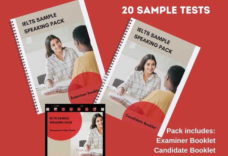 IELTS Speaking Pack - Examiner Booklet + Candidate Booklet - Etsy