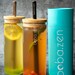 2 Pack - Reusable Glass Bubble Tea Cups W/stainless Steel Straws - Etsy