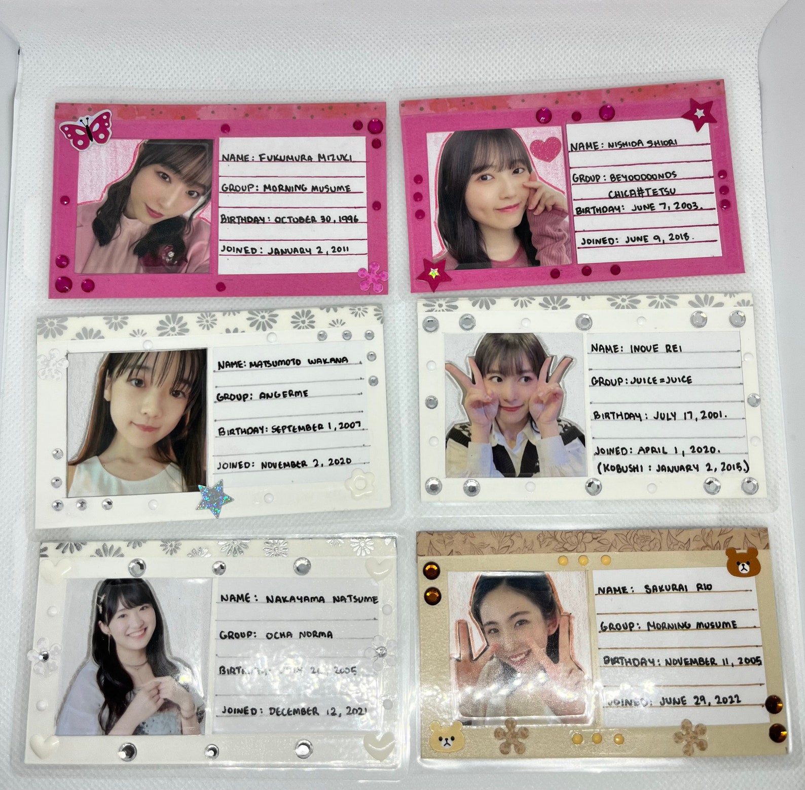 Hello! Project Handmade Oshi ID Card - Etsy