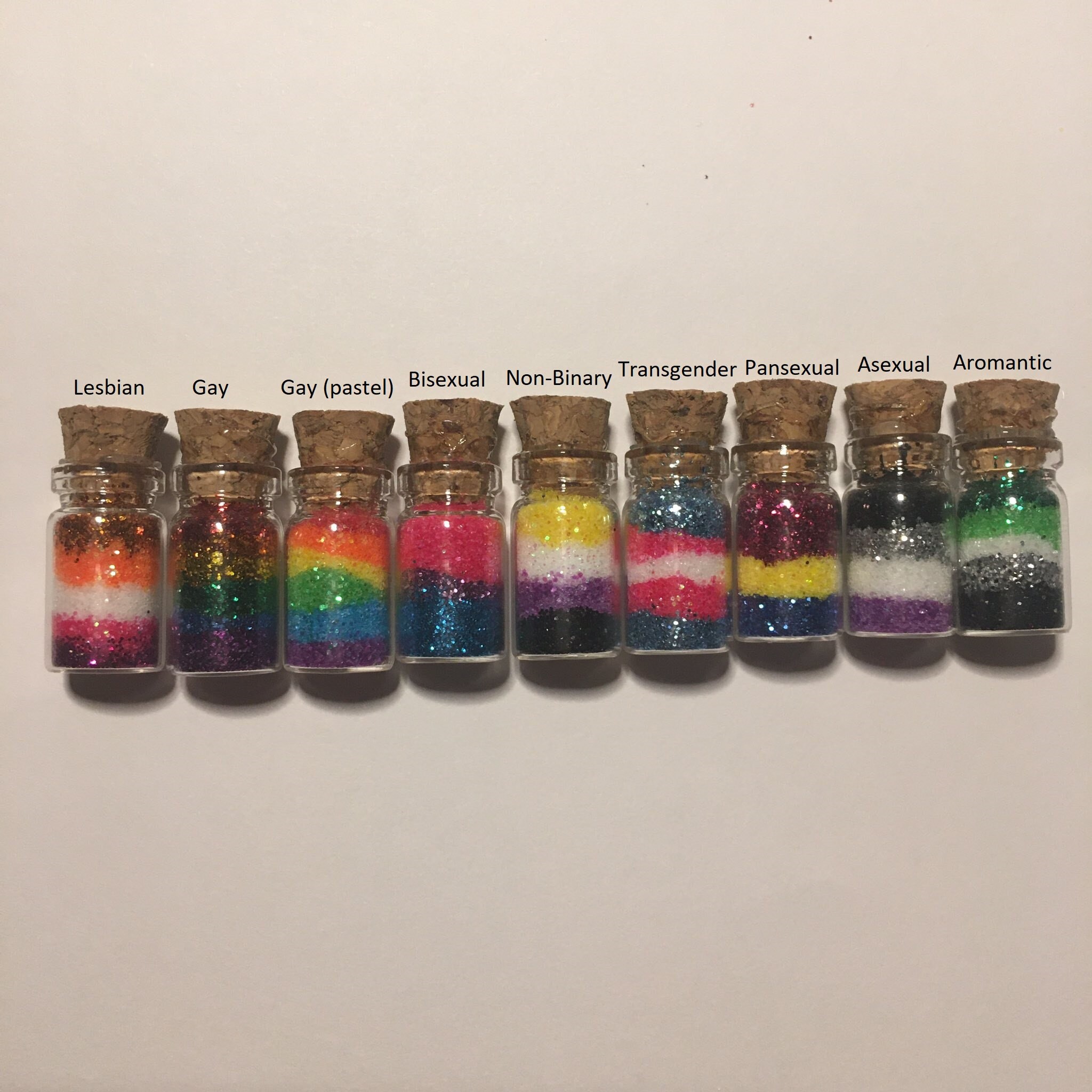 LGBTQ Pride Glitter Bottles - Etsy