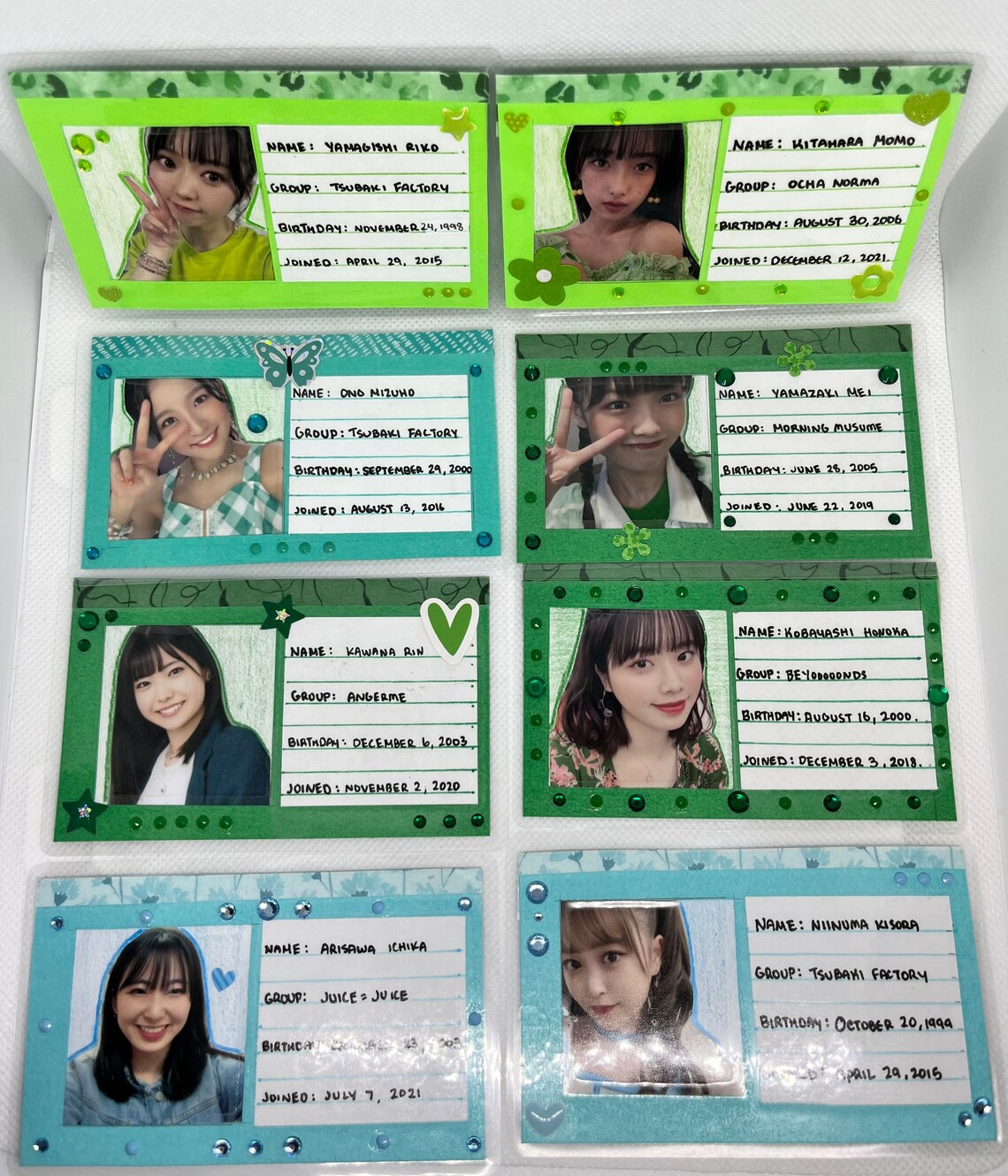 Hello! Project Handmade Oshi ID Card - Etsy