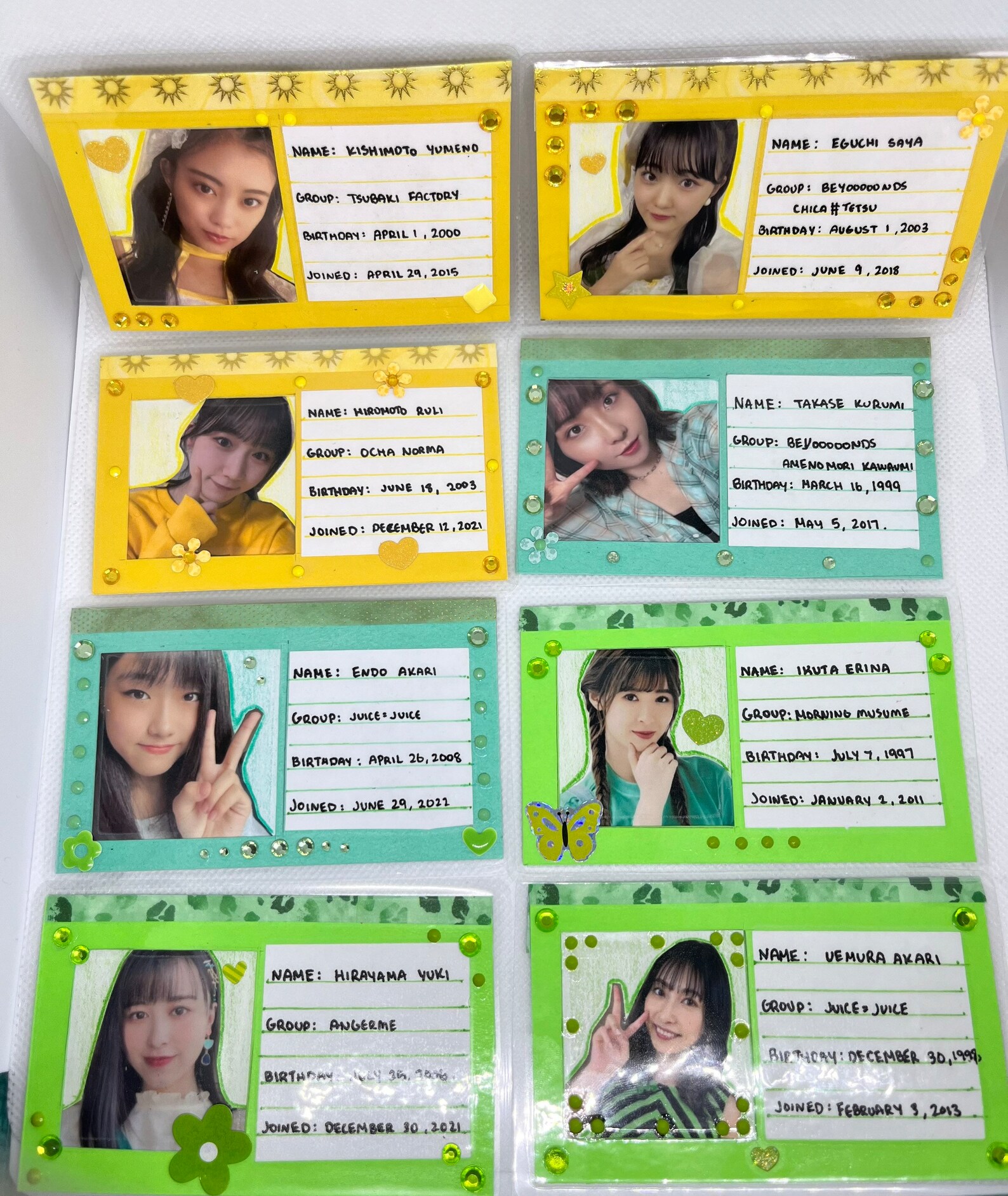 Hello! Project Handmade Oshi ID Card - Etsy