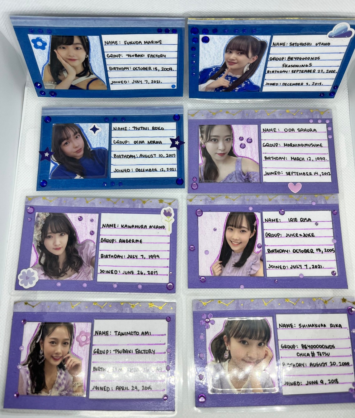 Hello! Project Handmade Oshi ID Card - Etsy