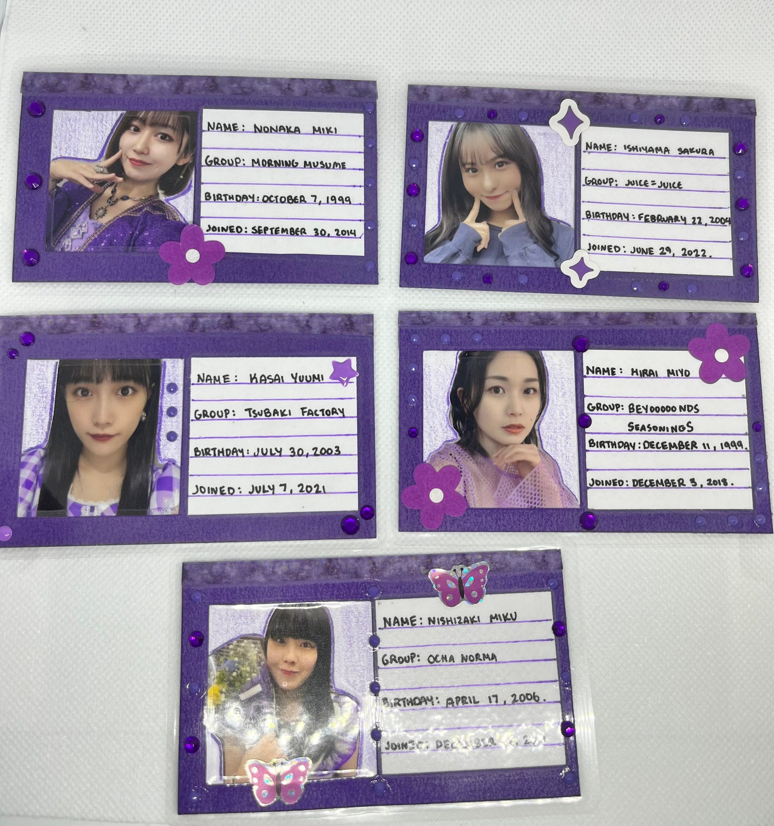 Hello! Project Handmade Oshi ID Card - Etsy