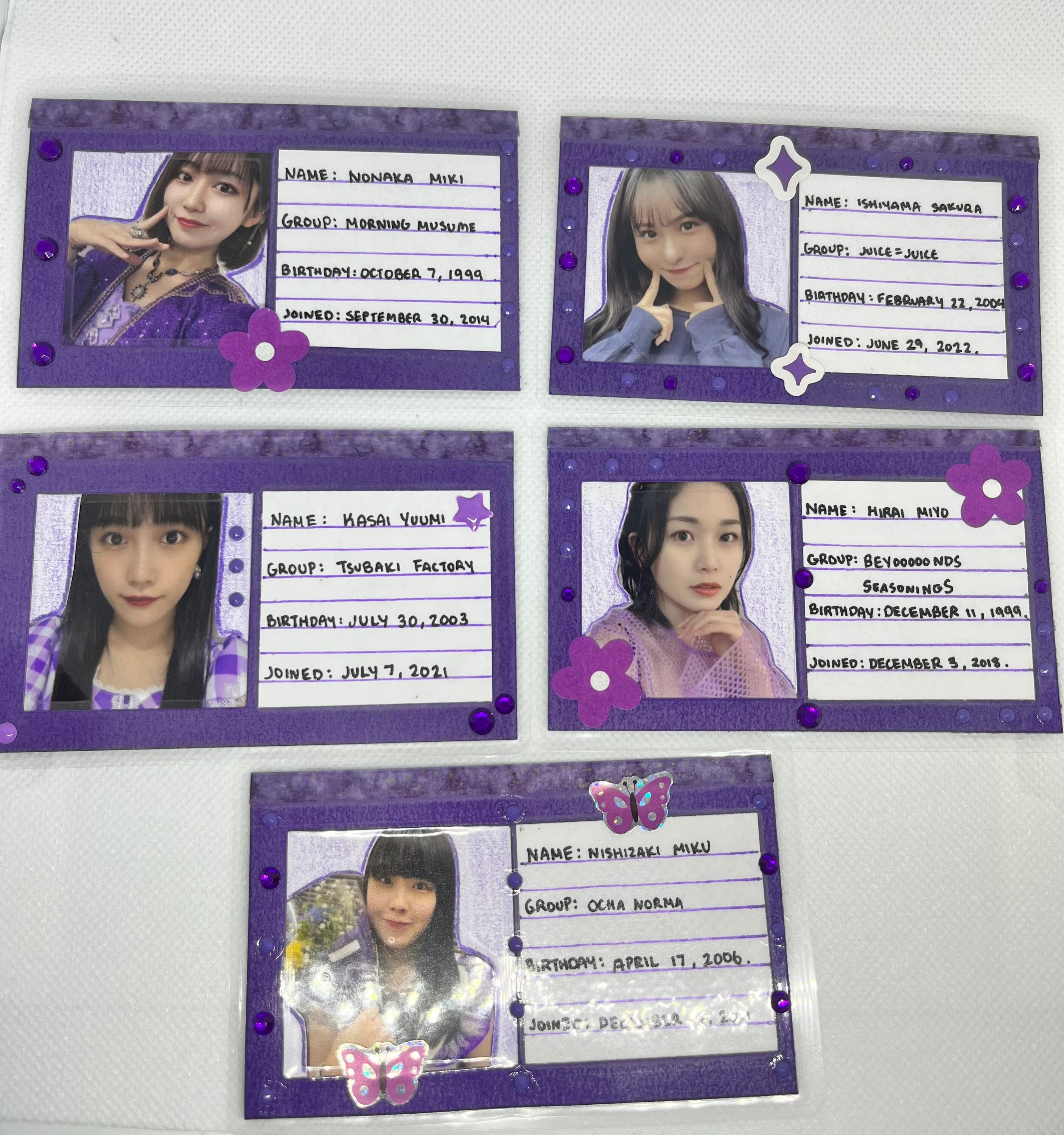 Hello! Project Handmade Oshi ID Card - Etsy