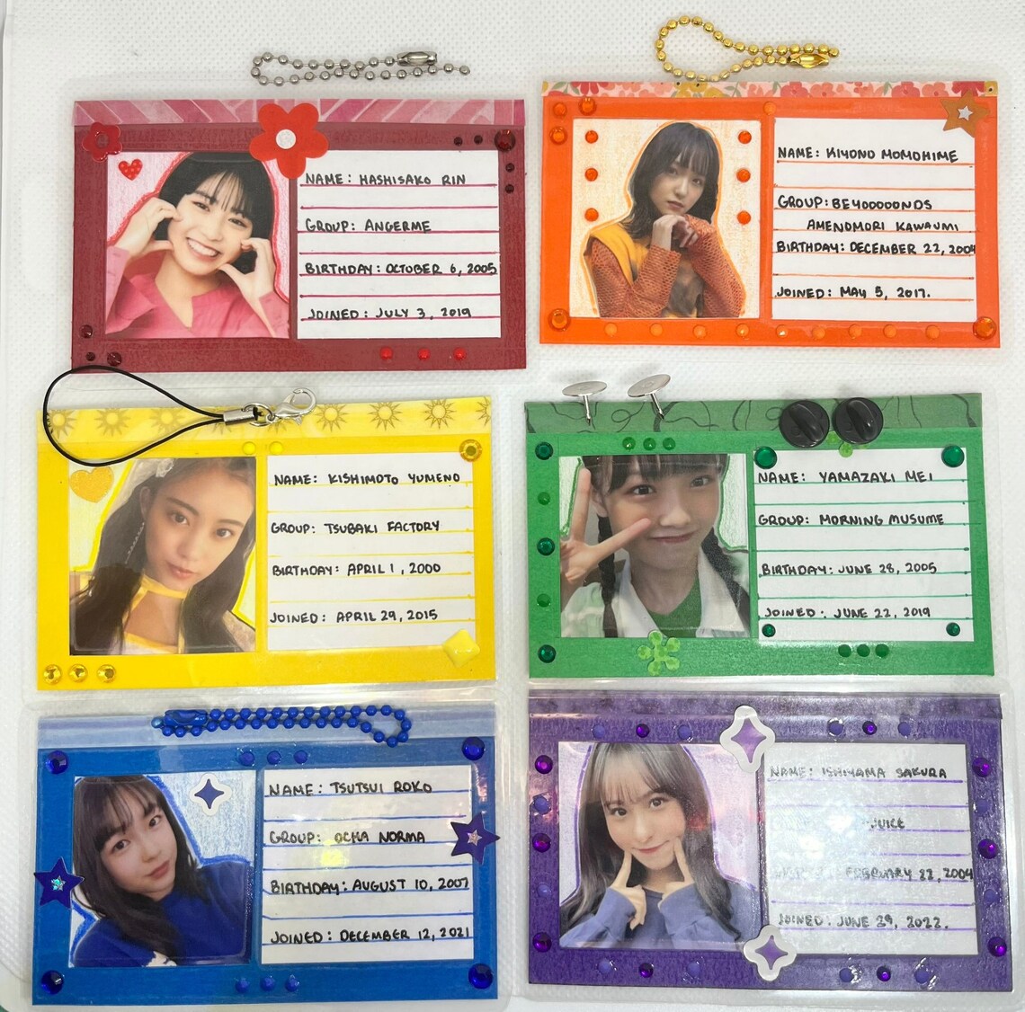 Hello! Project Handmade Oshi ID Card - Etsy