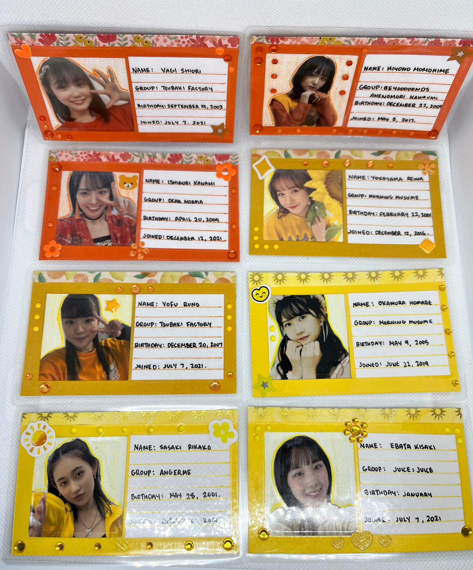 Hello! Project Handmade Oshi ID Card - Etsy