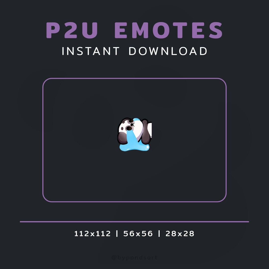 CUTE PANDA EMOTE Sad Panda Twitch Emotes P2U Youtube Discord - Etsy ...
