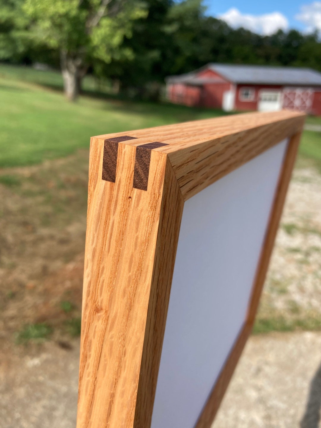 Oak Picture Frame With Walnut, Solid Wood Frames, Gallery Wall Frames ...