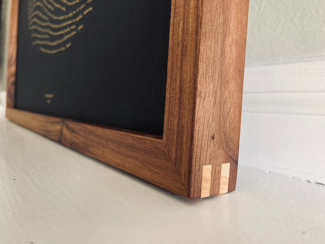 Walnut Picture Frame, Modern Simple Frame, Solid Wood Frames, Gallery ...