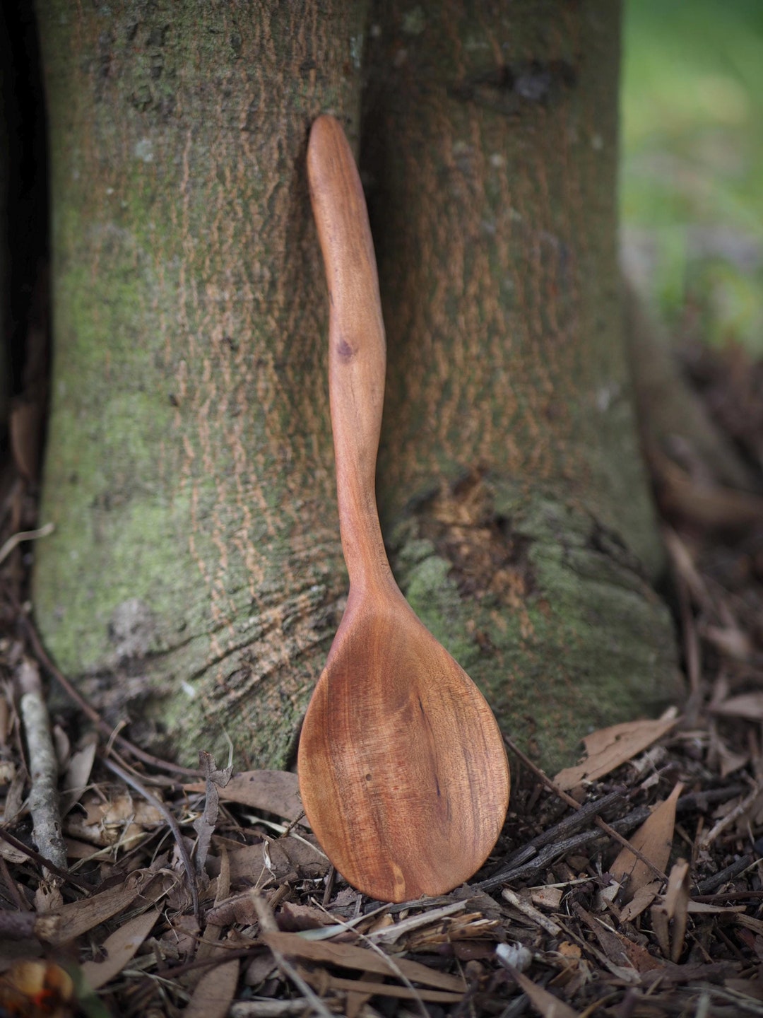 Hand Carved Wooden Spoon, Native Cherry Timber - Etsy