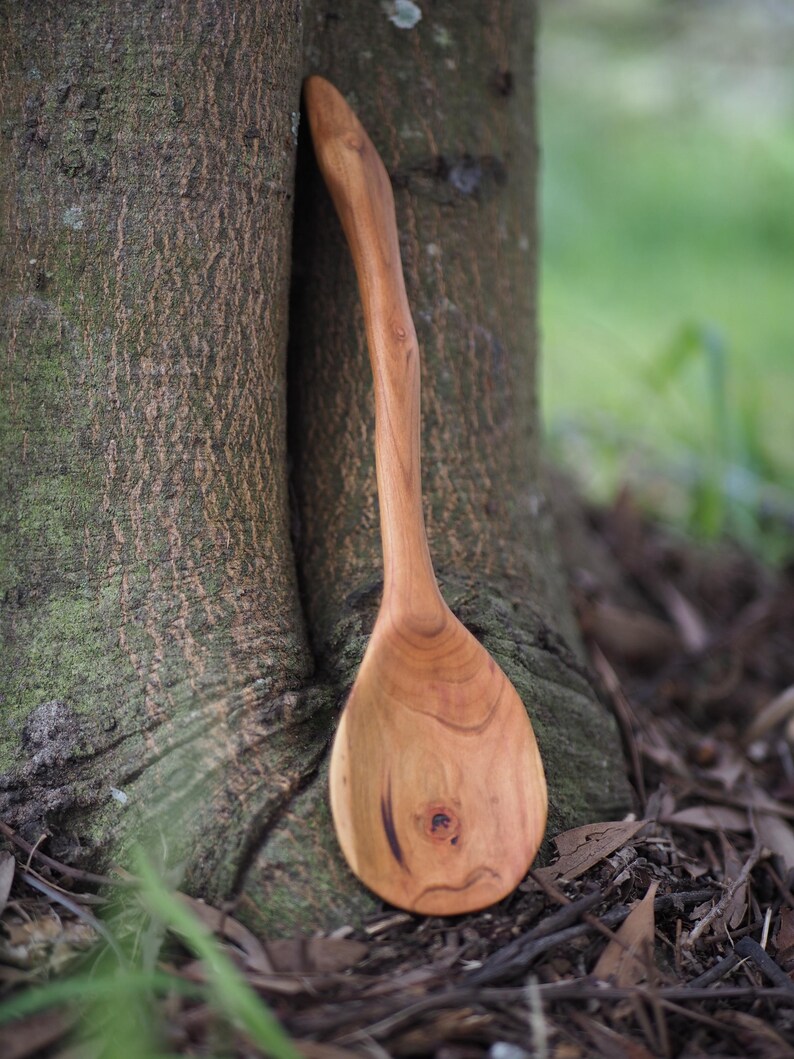 Hand Carved Wooden Spoon, Mulberry Timber - Etsy