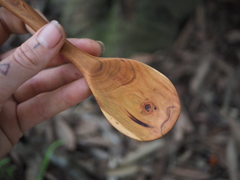 Hand Carved Wooden Spoon, Mulberry Timber - Etsy