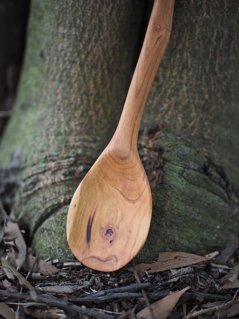 Hand Carved Wooden Spoon, Mulberry Timber - Etsy