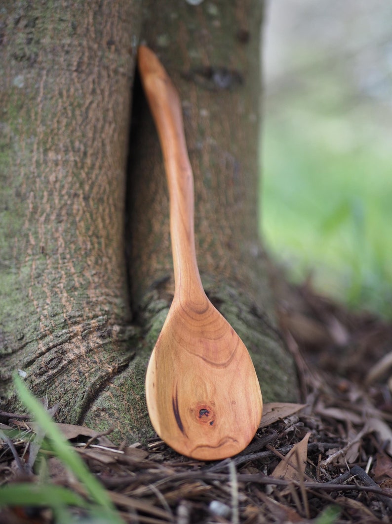 Hand Carved Wooden Spoon, Mulberry Timber - Etsy