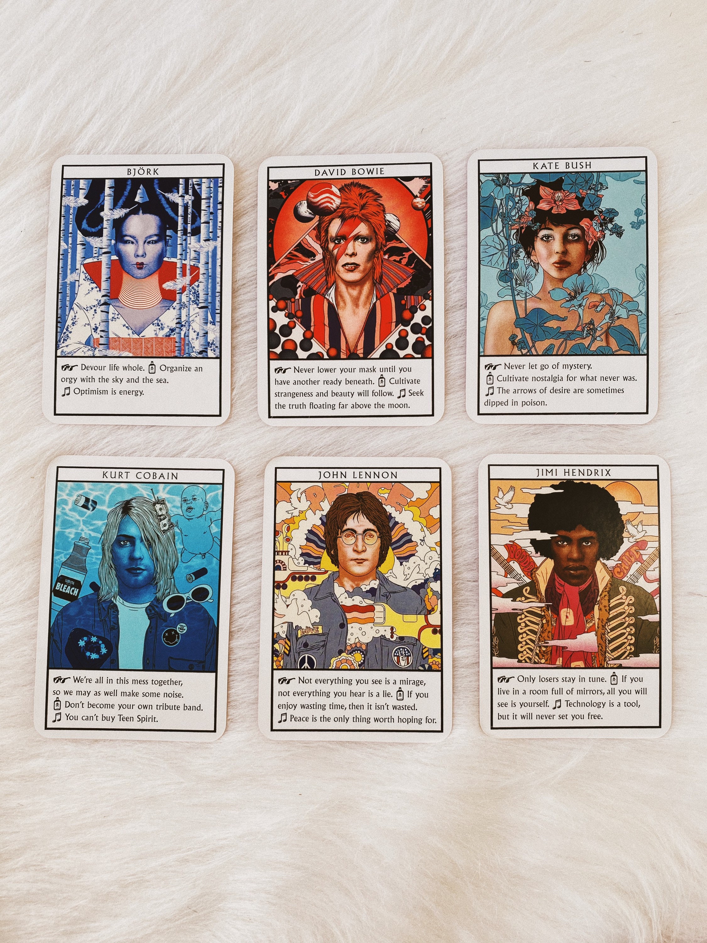 Music Oracles Cards 50 Card Deck Rock Music Indie Oracle | Etsy