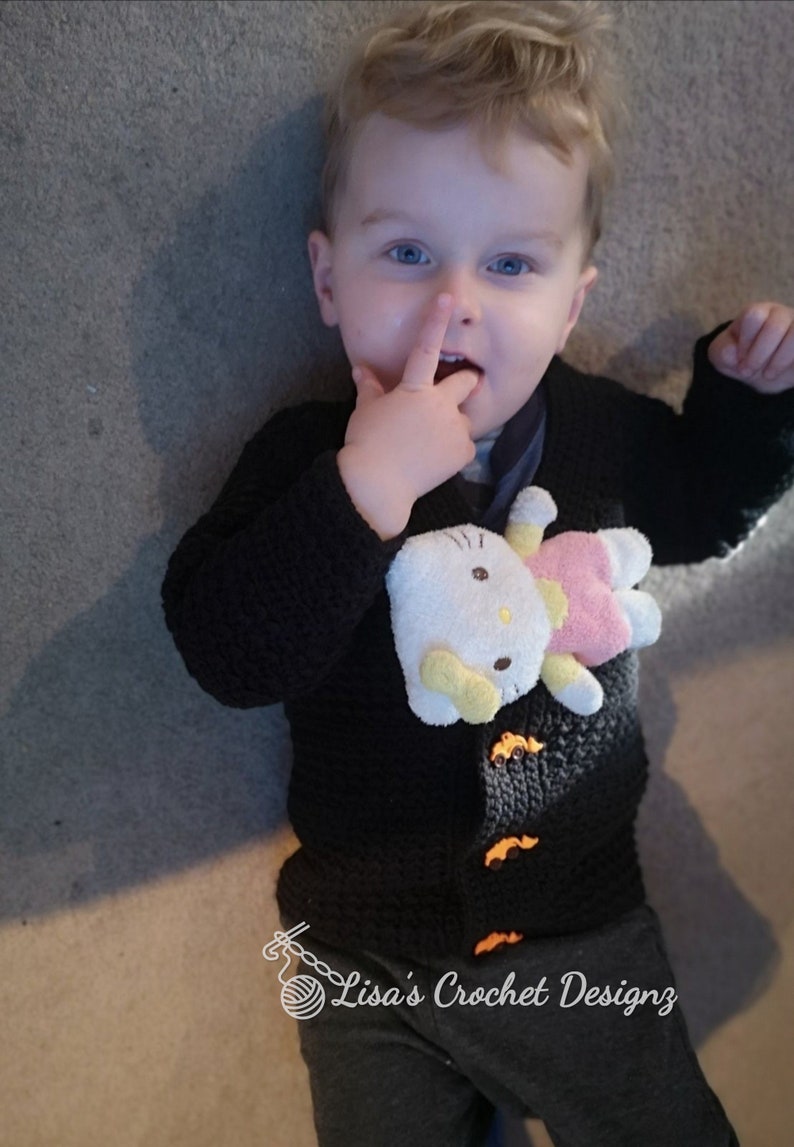 Crochet PATTERN Aaron Baby Cardigan Newborn 2 Years DK/8 | Etsy