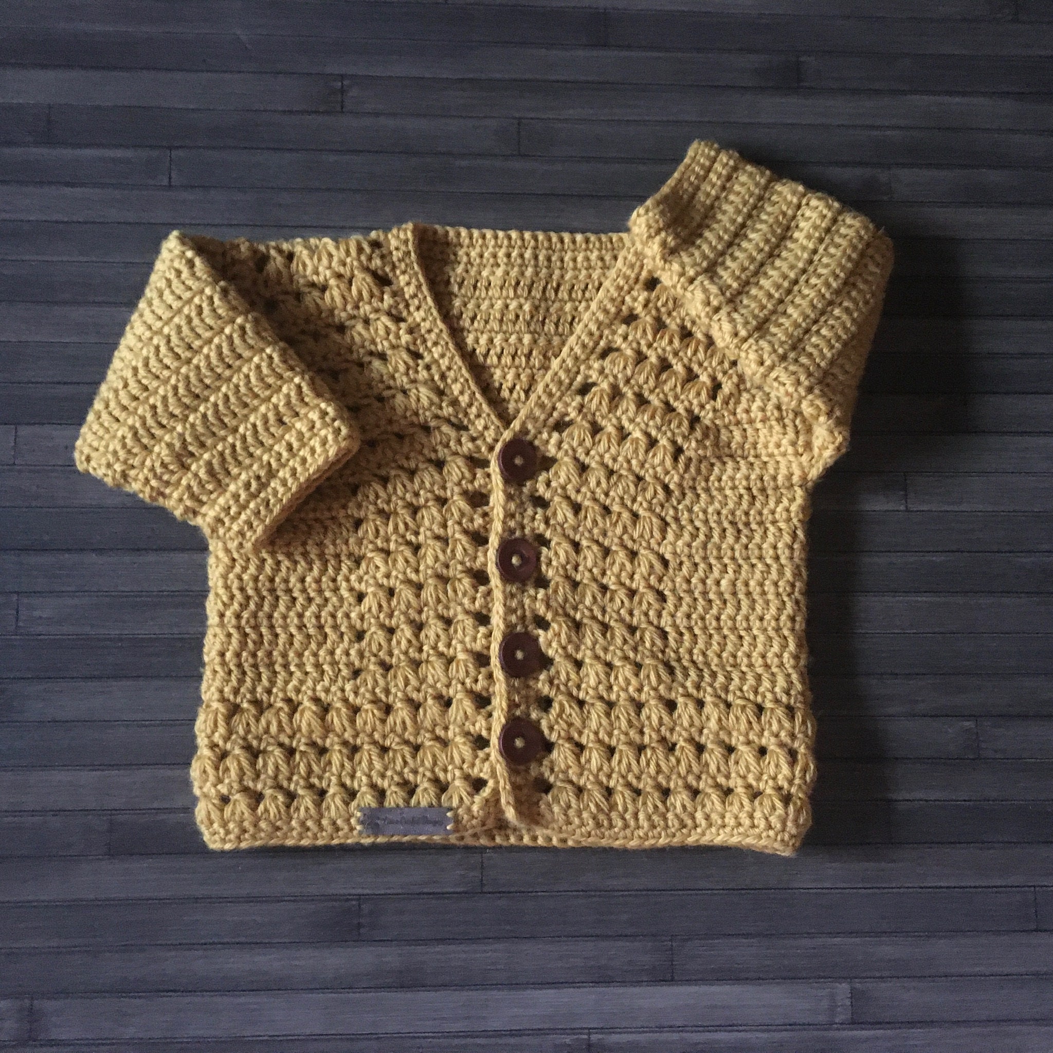 CROCHET PATTERN Baby Cardigan to Child Cardigan Sam | Etsy