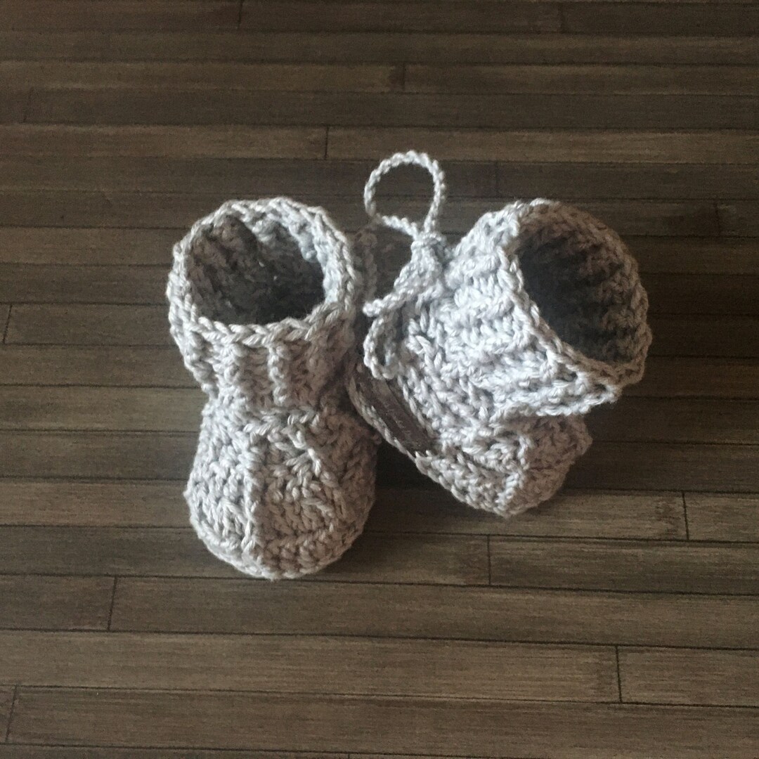 Crochet PATTERN - Stirling - Cute Crocheted Baby Booties, Baby Shoes ...