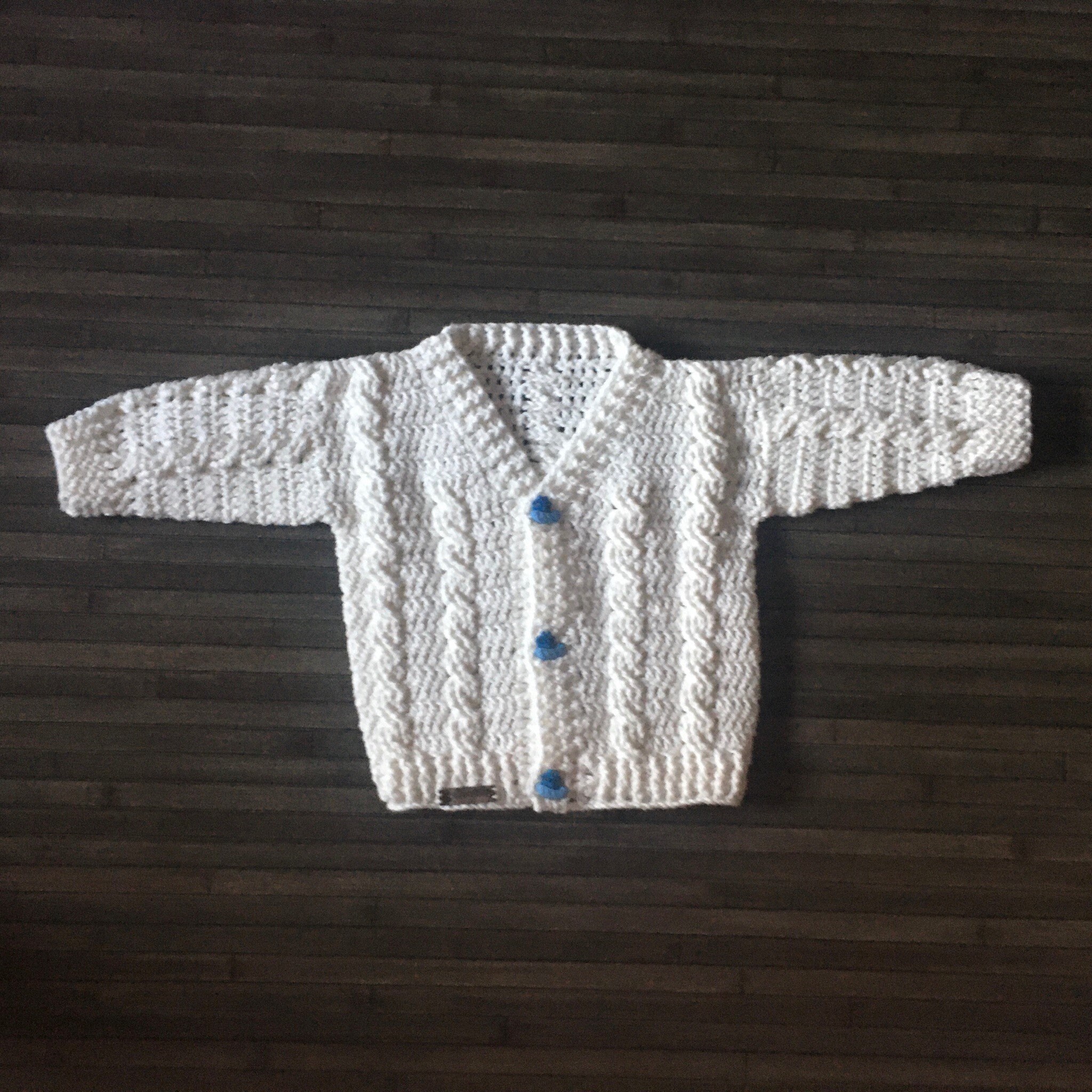Crochet PATTERN Ethan Baby Cardigan Newborn 2 Years DK/8 - Etsy UK