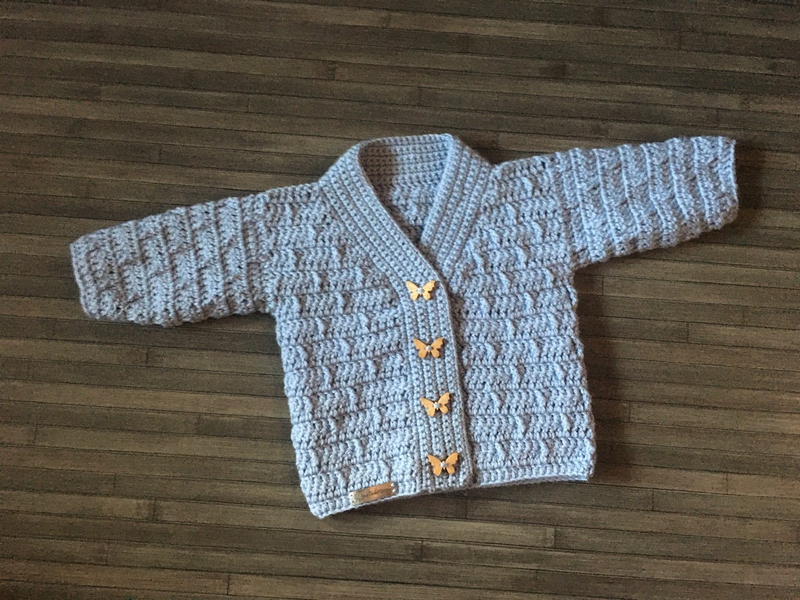 Crochet PATTERN - Kasey Baby Cardigan | Toddler Cardigan | Child ...