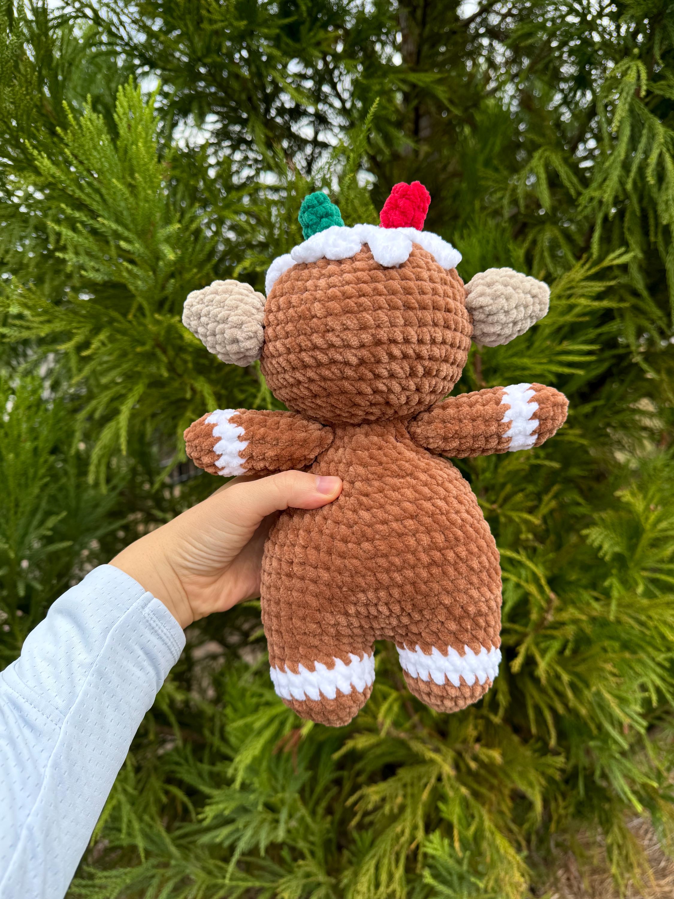 Gingerbread Cow Crochet Plushie - Etsy