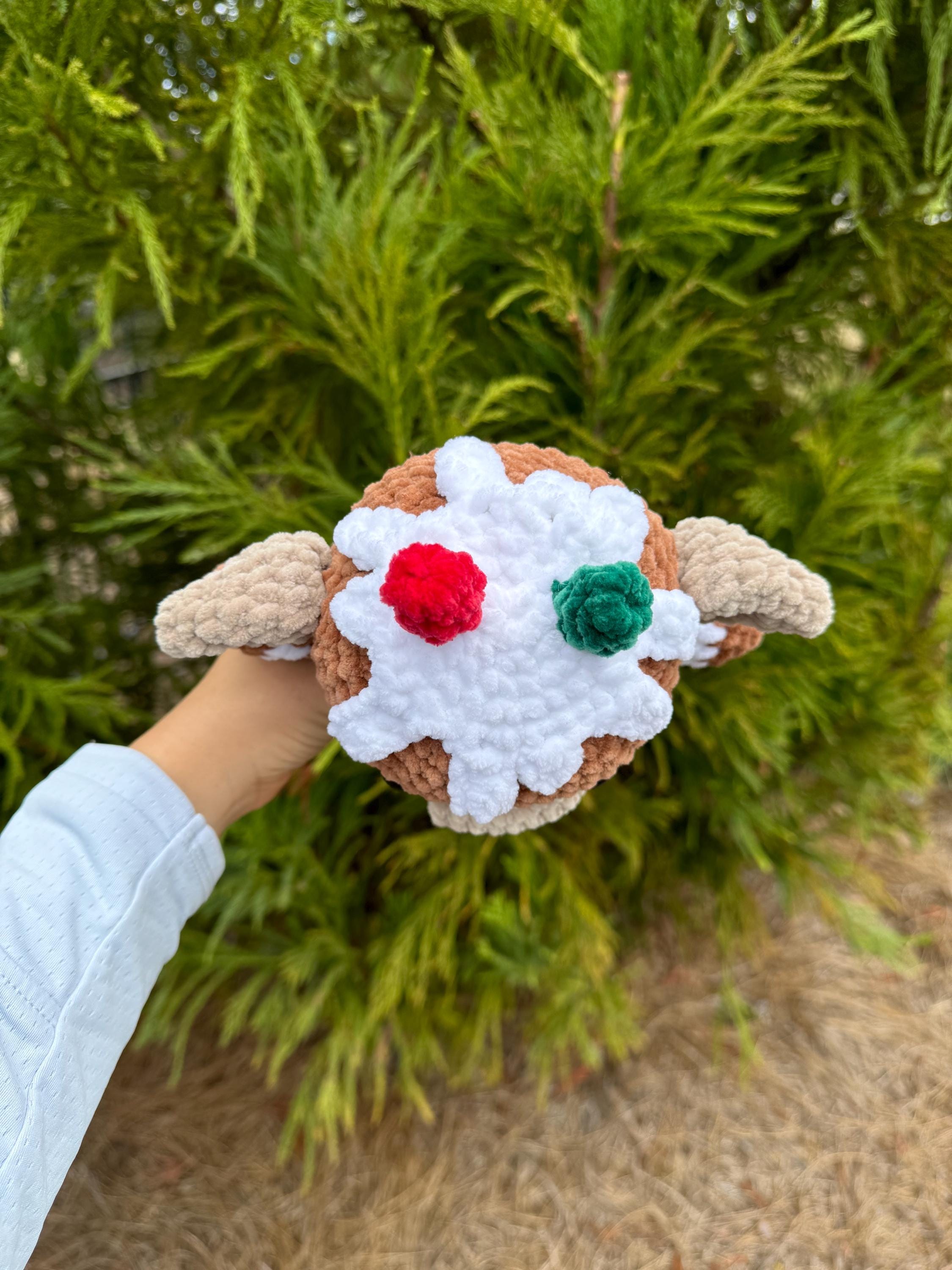 Gingerbread Cow Crochet Plushie - Etsy