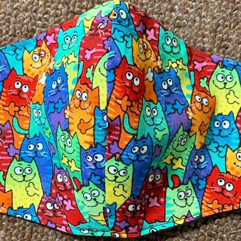 Funny Cat Face Mask - Etsy