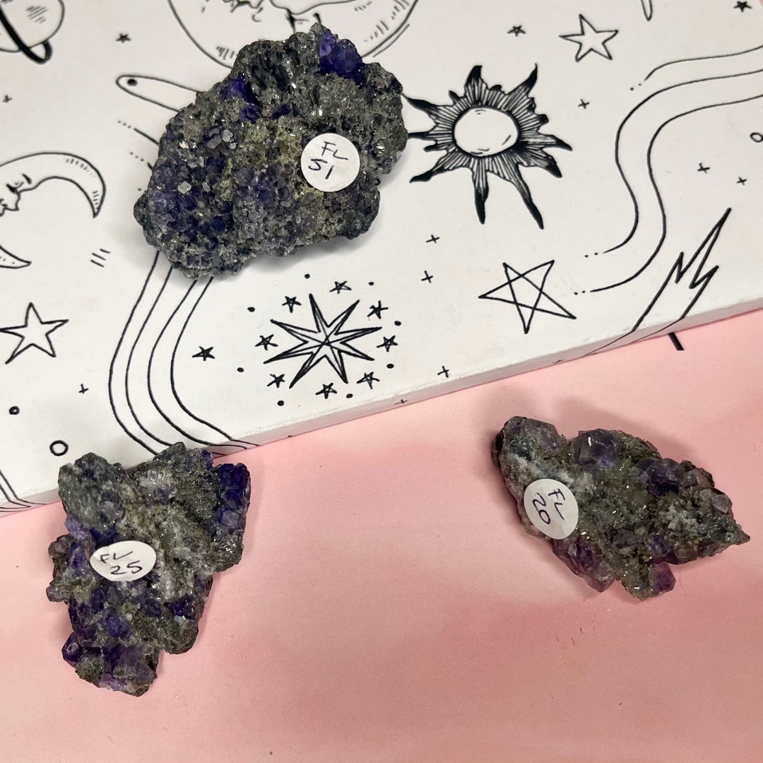 Fluorite in Matrix Specimen AAA Quality Reiki Witch Healing Crystal ...