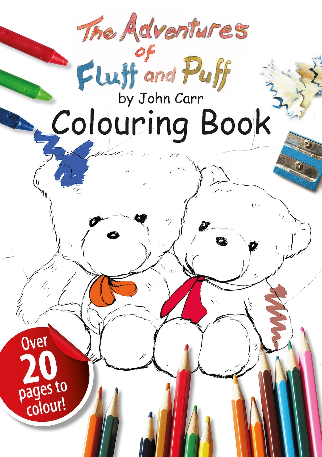 The Adventures of Fluff and Puff - Colouring Book - Etsy