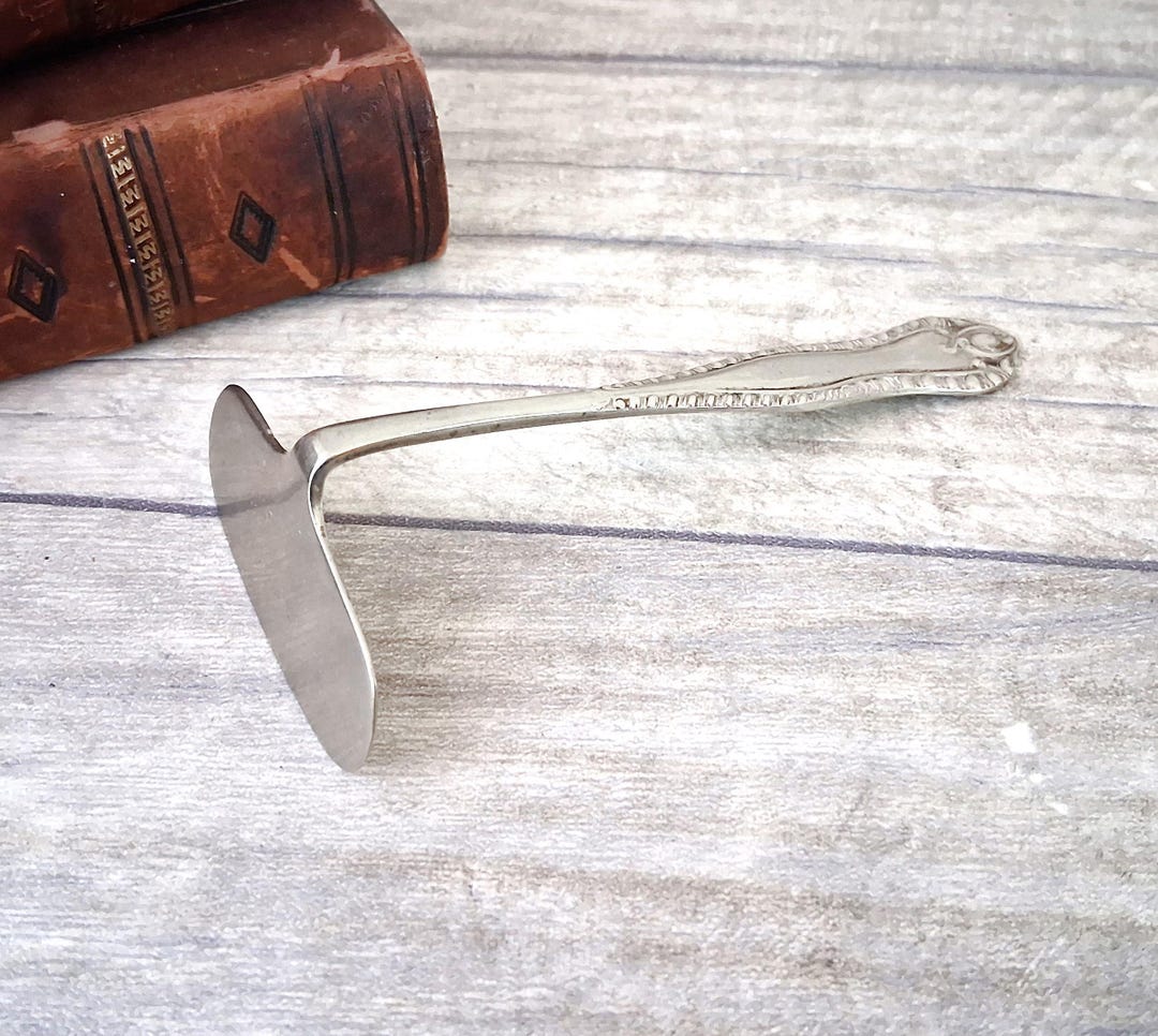 Antique Baby Pusher - Antique Silver Plated Food Item- EPNS 1910s - Antique Baby Utensil With ...