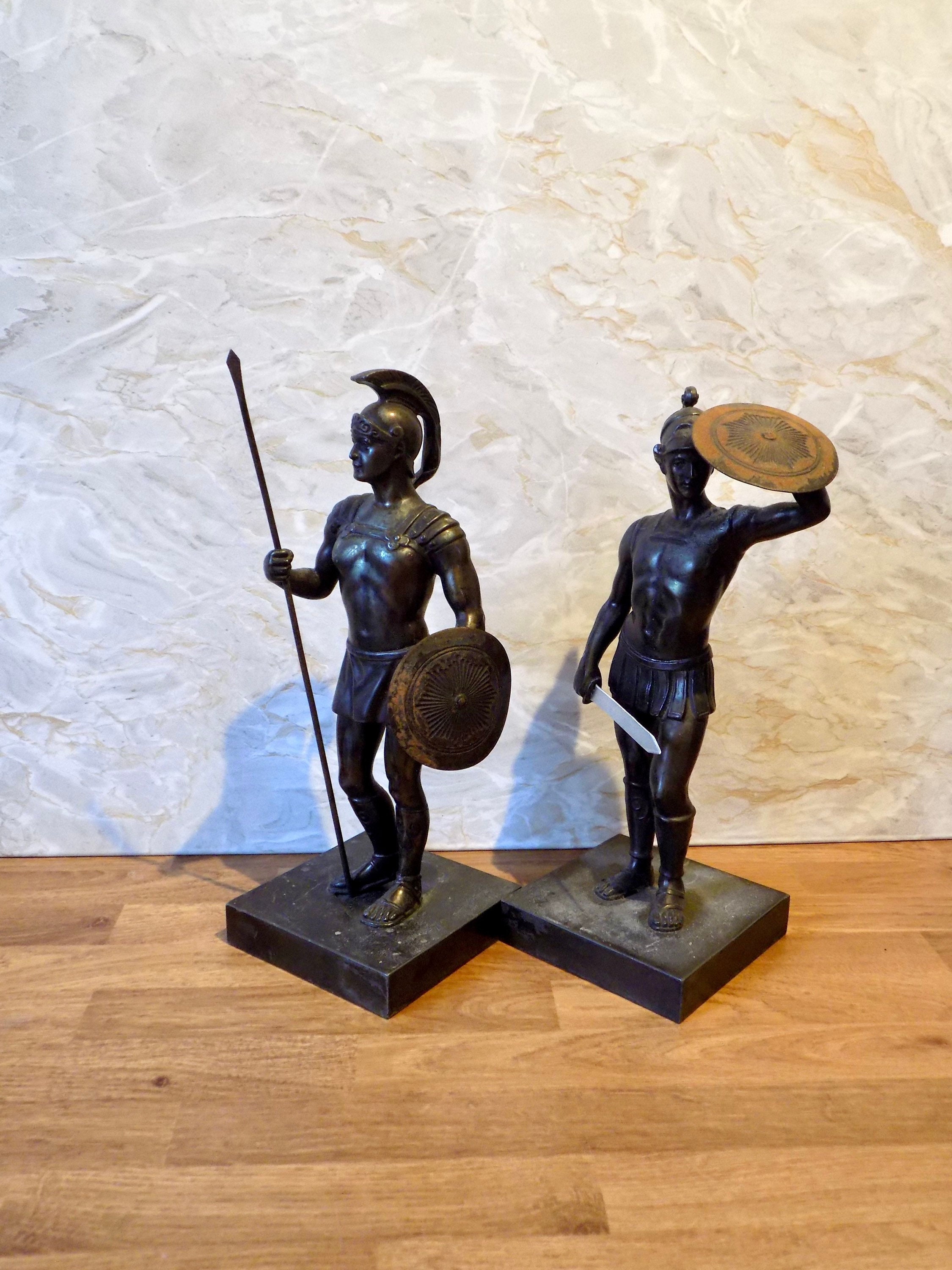 Ancient Spartan Warriors Statues