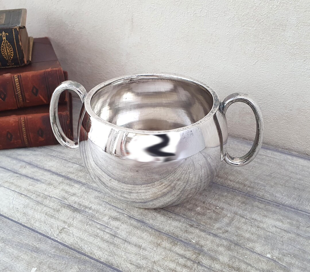 Victorian or Edwardian Britannia Silver Plate Sugar Bowl / Vintage EPBM ...
