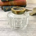 Vintage Brass Decorative Ink Stand With Cut Glass Inkwell / Gift for ...