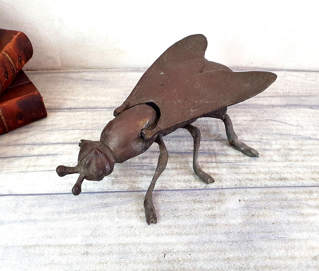 Vintage Cast Metal Fly Ashtray Insect Ornament 1970s Metal - Porch ...